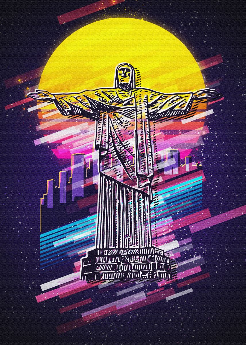 'Christ the Redeemer Statue' Poster by Brigg | Displate