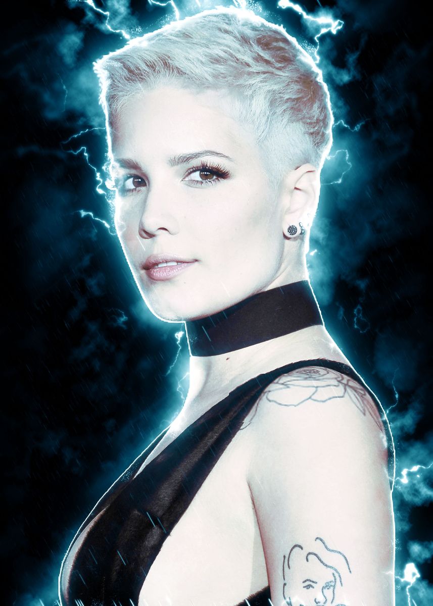 'Halsey' Poster, picture, metal print, paint by Mcgilvery Colby | Displate