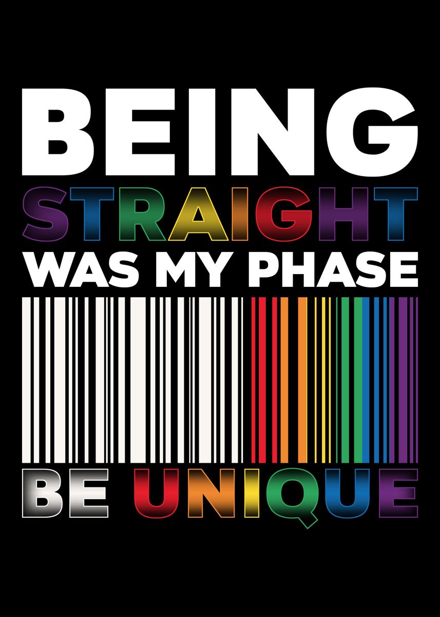 'LGBT Being Straight' Poster by Cooldruck | Displate