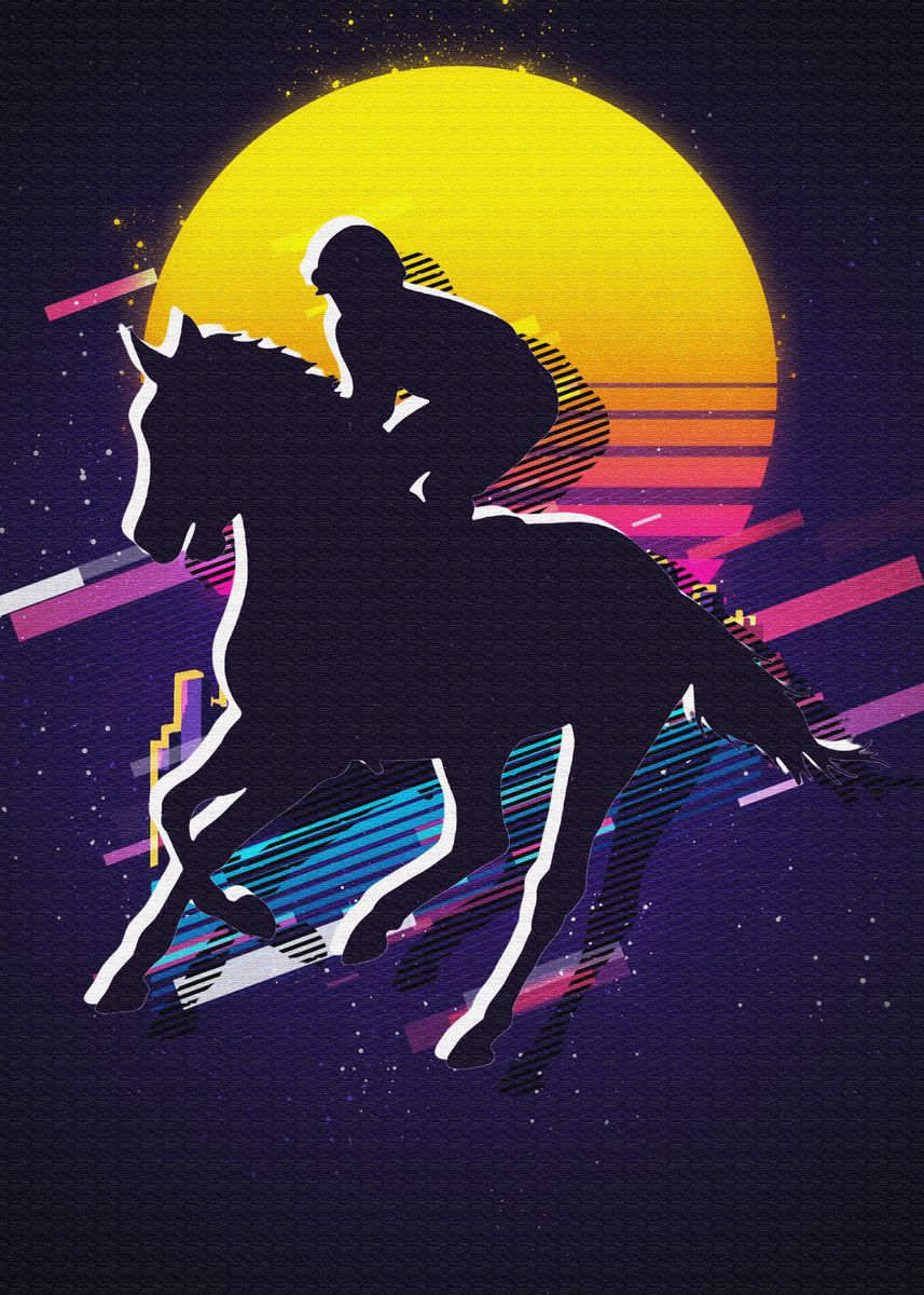 'Horse racing' Poster by Deleon | Displate