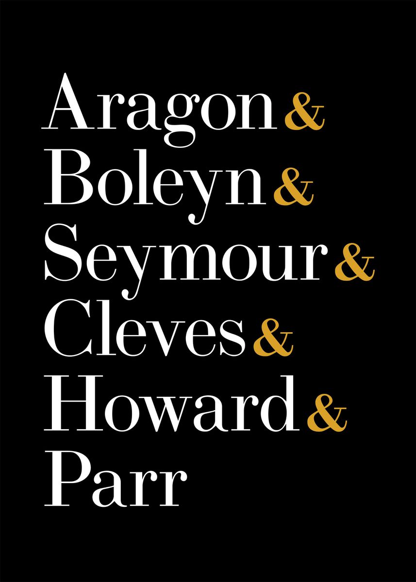 'Six Wives of Henry VIII' Poster, picture, metal print, paint by Serena ...