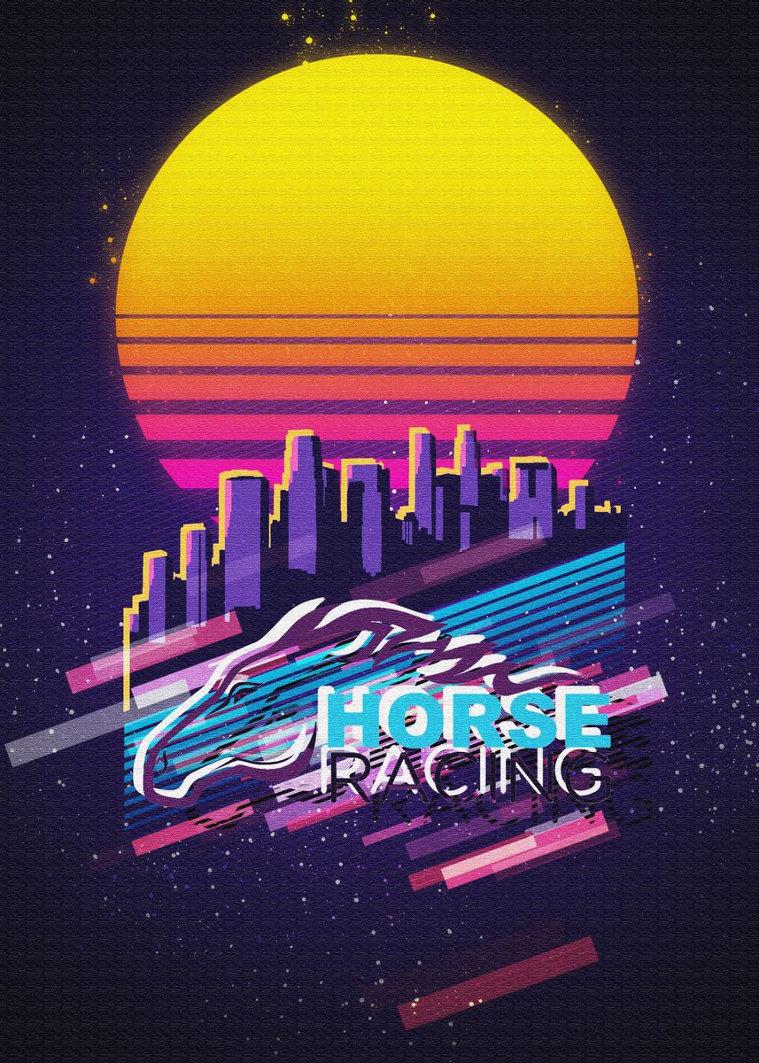 'Horse racing' Poster by Kemp Boot | Displate