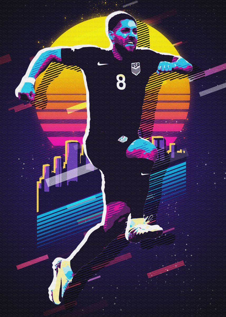 'Clint Dempsey' Poster, picture, metal print, paint by hornolsen | Displate