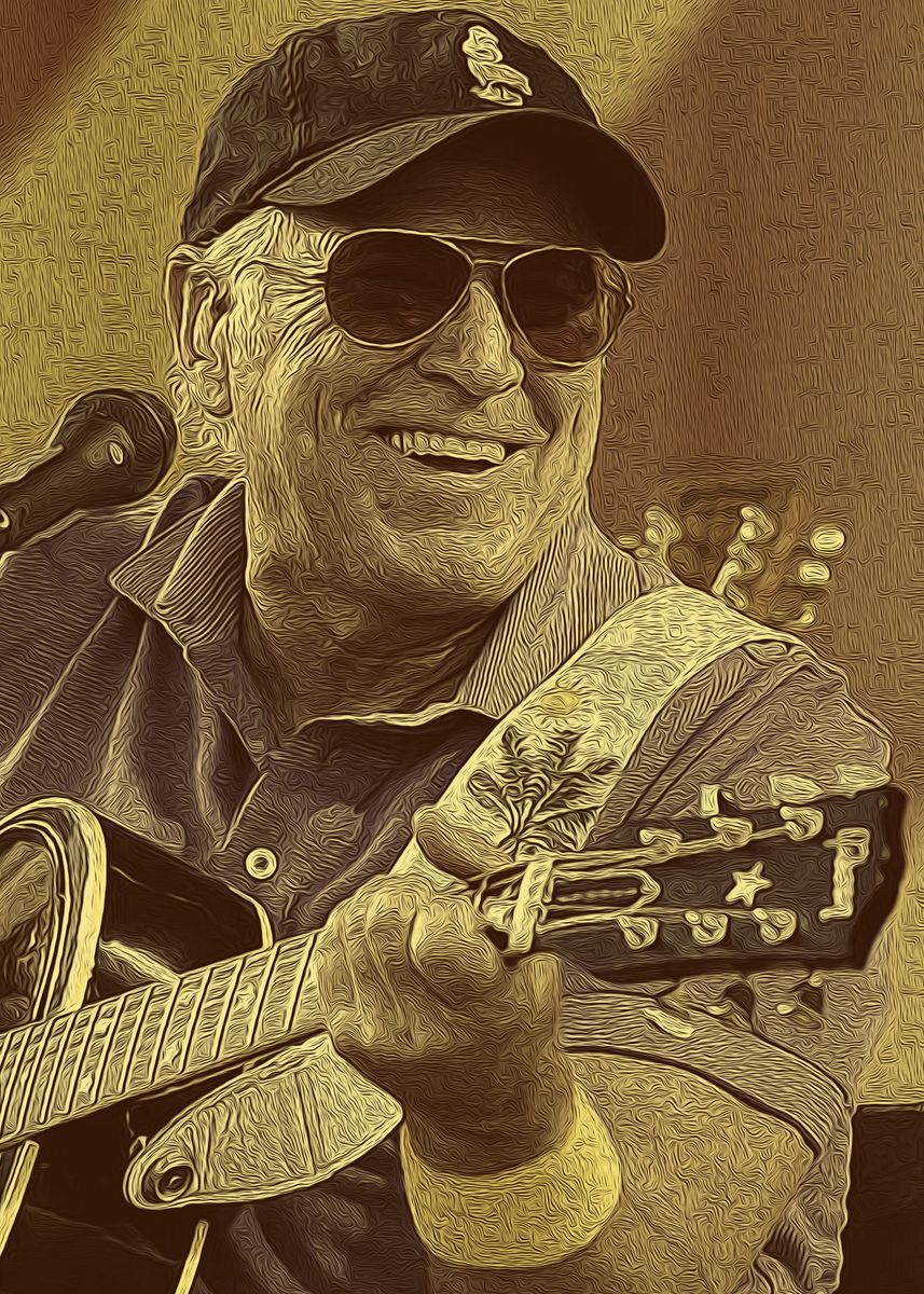 'Jimmy Buffett Vintage 23' Poster, picture, metal print, paint by Oizy ...