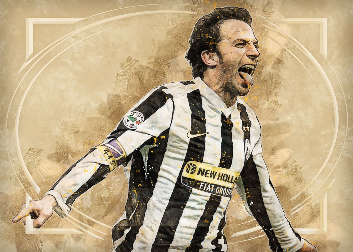 'Alessandro Del Piero' Poster by Josiah Mcdowell | Displate
