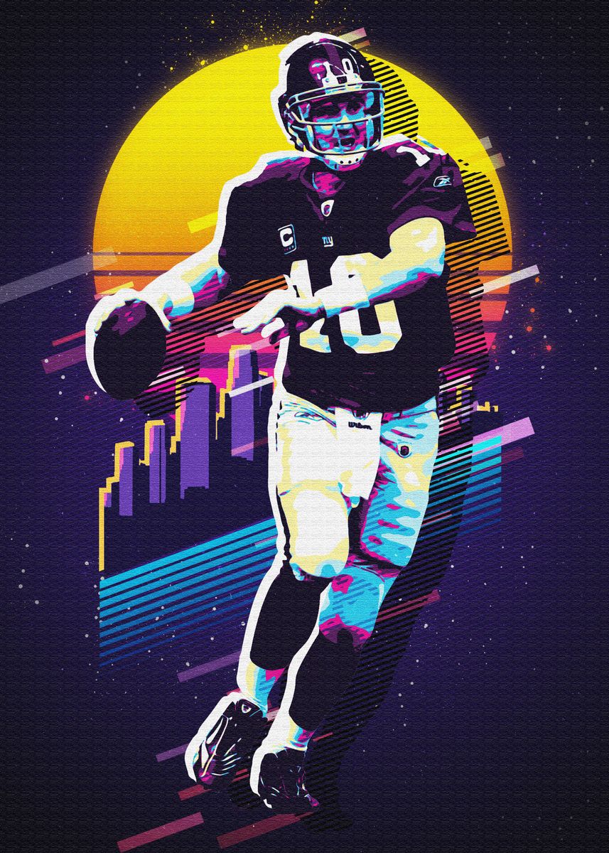 'Eli Manning' Poster, picture, metal print, paint by Hartmans | Displate