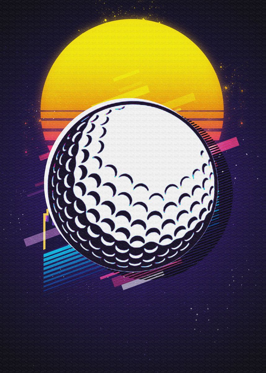 'Golf' Poster, picture, metal print, paint by Wood Art | Displate