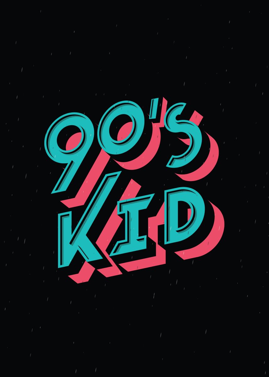 '90s kid ' Poster, picture, metal print, paint by Ekkswai Artworks ...