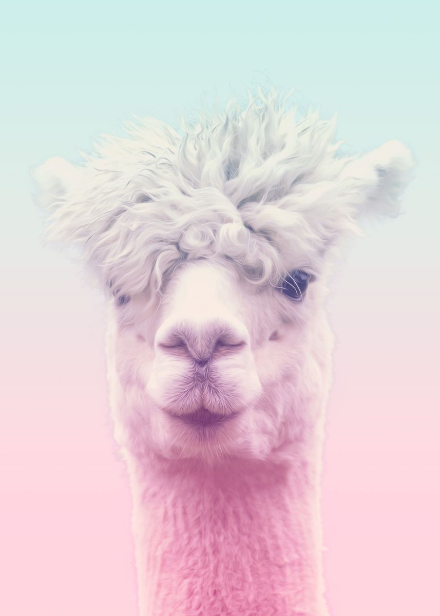 'Llama lama alpaca' Poster, picture, metal print, paint by SplashDesign ...