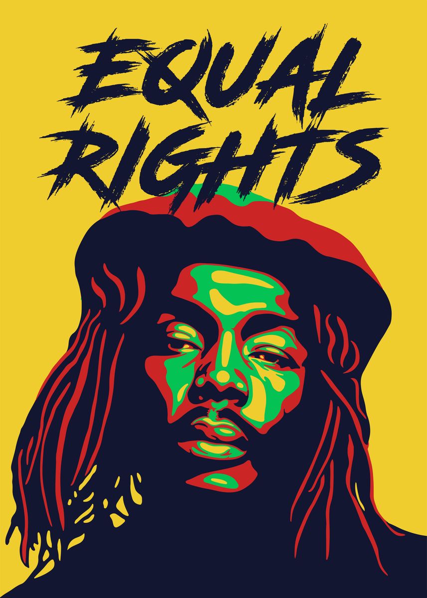 'Equal Rights' Poster, picture, metal print, paint by Santiago Vidal ...