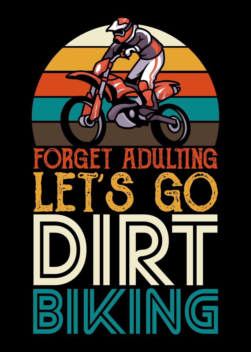 'Dirtbiking Dirtbike' Poster by ankarsdesign | Displate