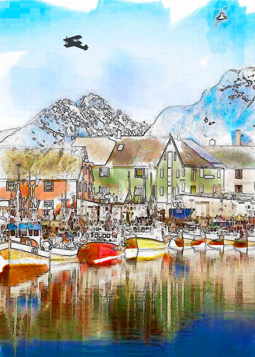 'Cold Waters ' Poster, picture, metal print, paint by ISAAC SEYMOUR ...