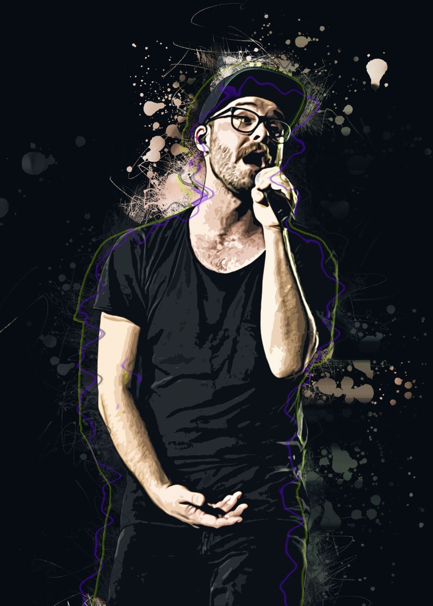 'Mark Forster' Poster, picture, metal print, paint by OOM TEAM | Displate