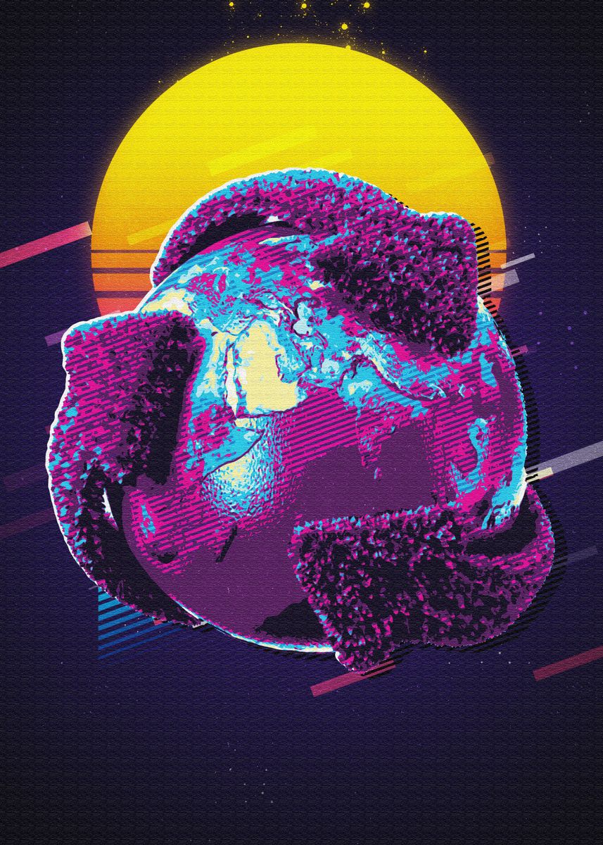 'Safe Earth' Poster, picture, metal print, paint by savage | Displate