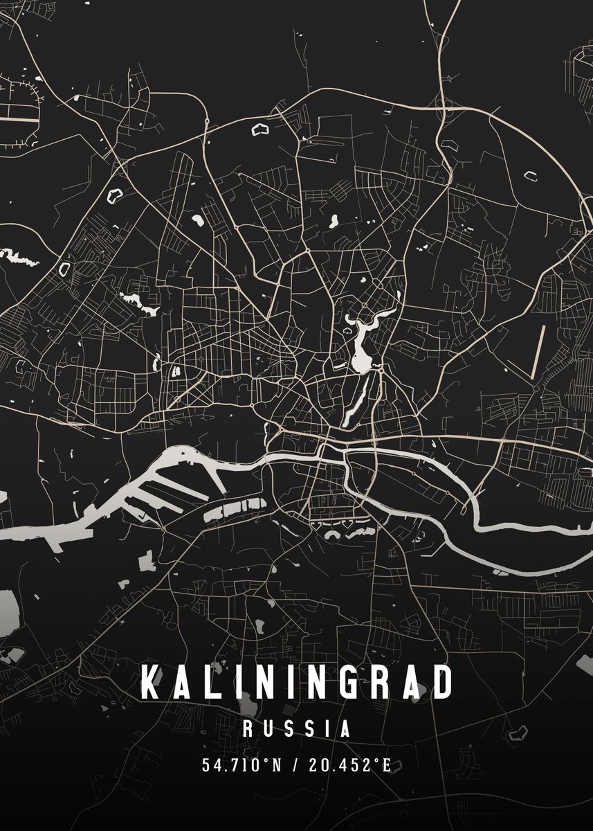 'Kaliningrad Russia' Poster, picture, metal print, paint by Five Senses ...