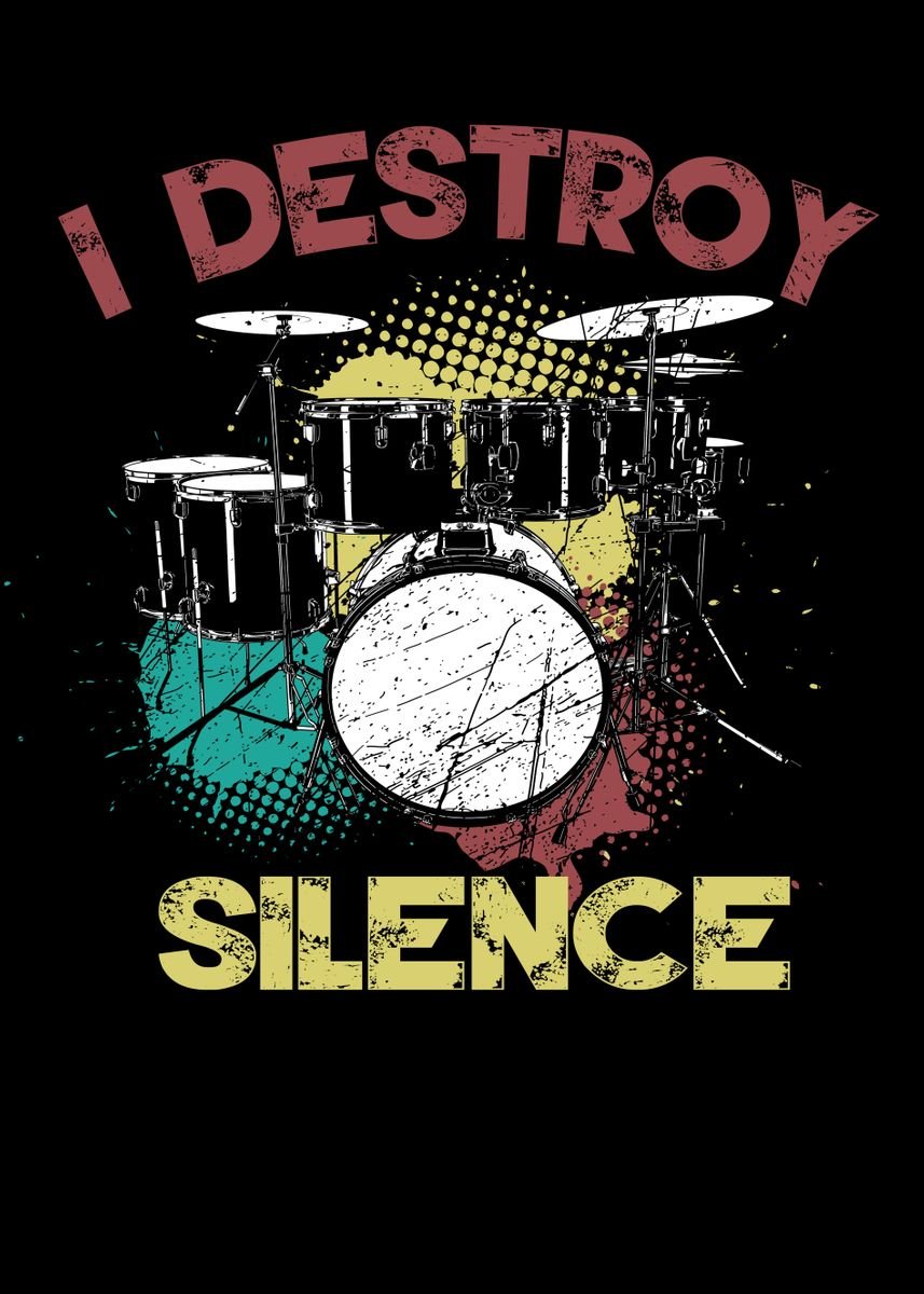 'Drums Drummer Musicians' Poster, picture, metal print, paint by ...