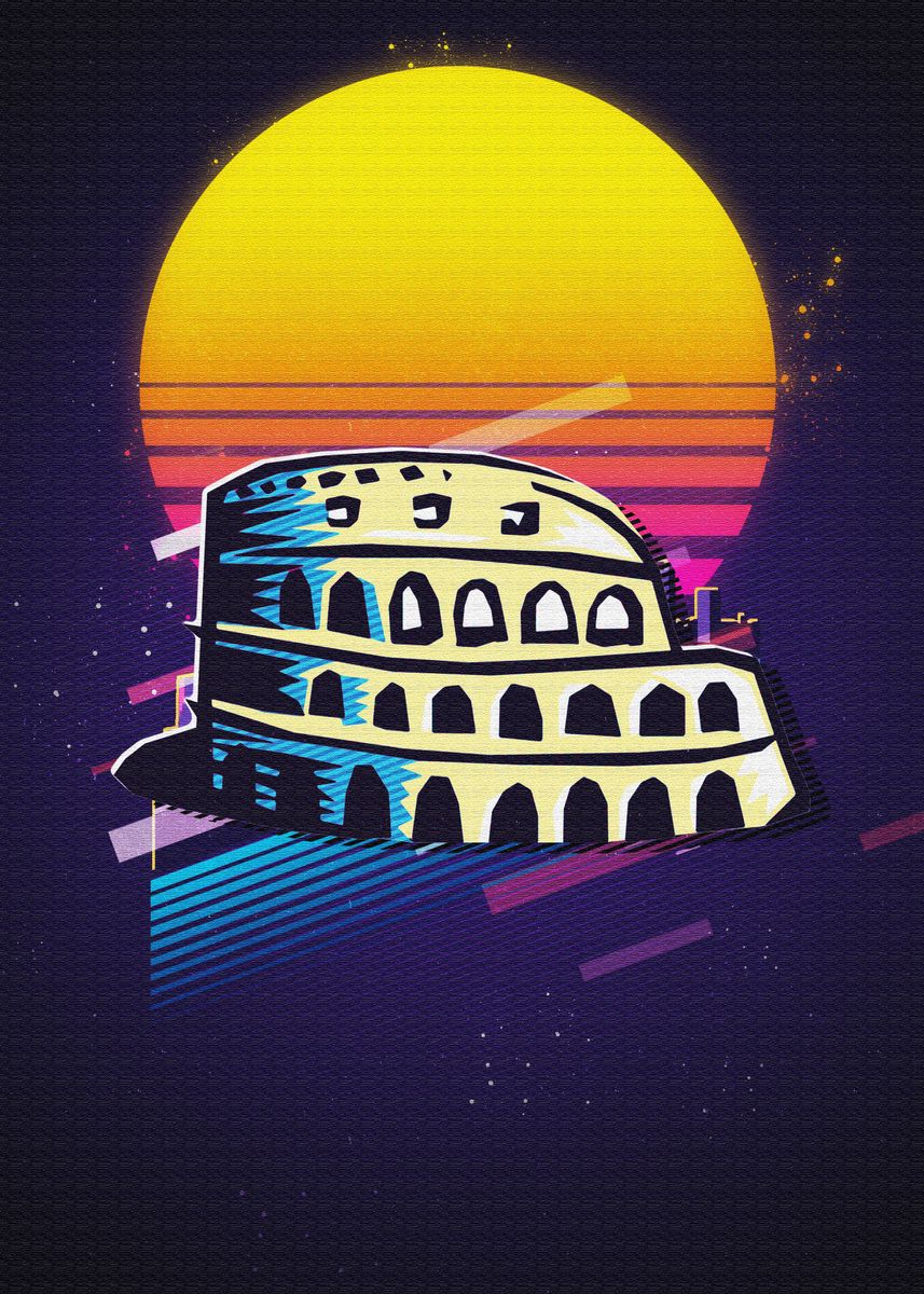 'The Roman Colosseum' Poster, picture, metal print, paint by olsenwood ...