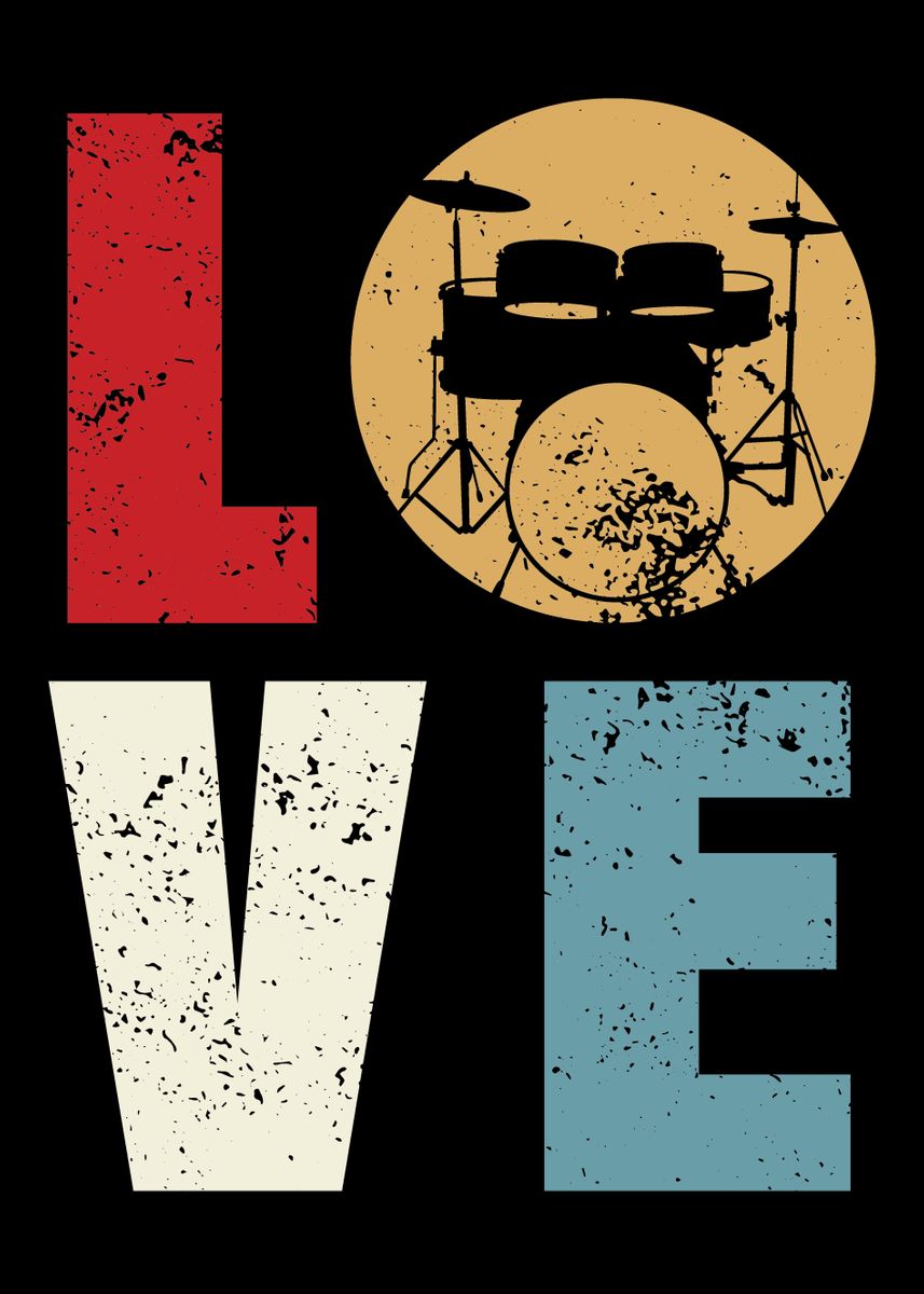 'Drums Drummer Musicians' Poster by Alexander Roose | Displate