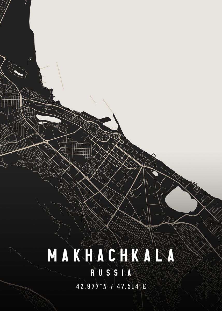'Makhachkala Russia' Poster by Five Senses Art | Displate