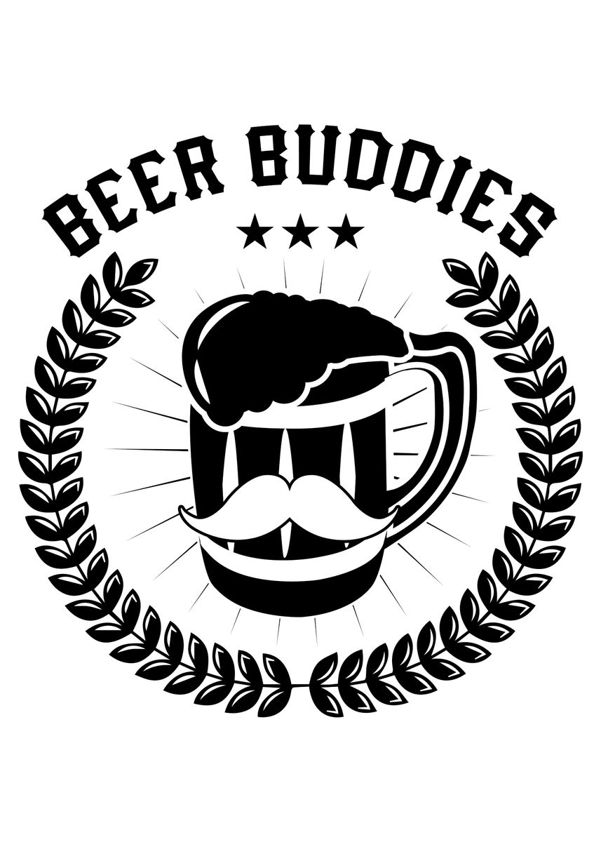 'Beer buddies' Poster by bananadesign | Displate