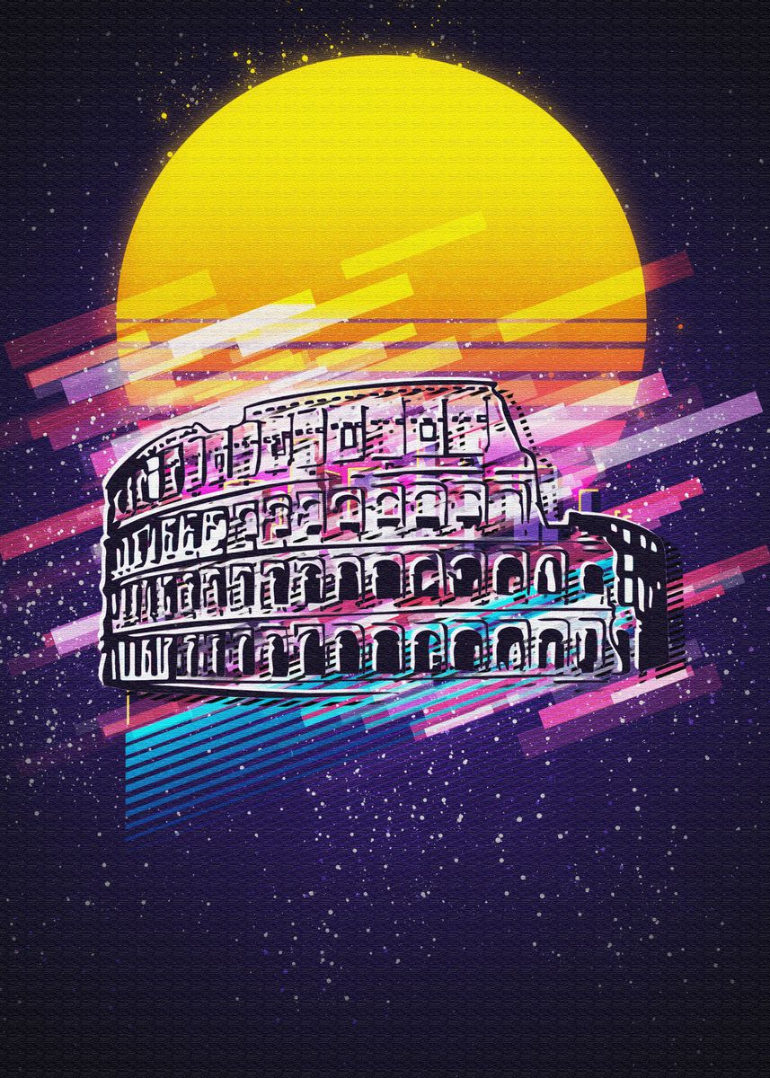 'The Roman Colosseum' Poster by olsenwood | Displate