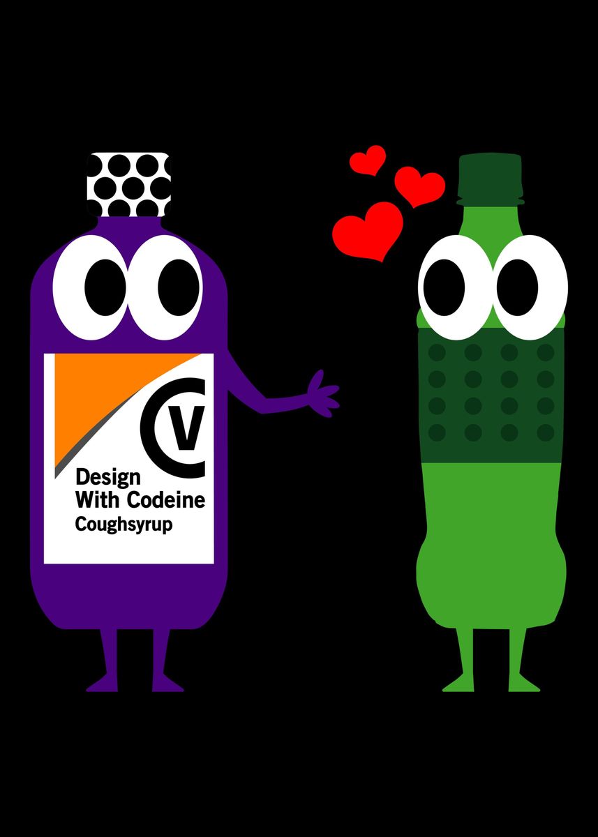 'Codeine Double Cup Lean' Poster, picture, metal print, paint by ...