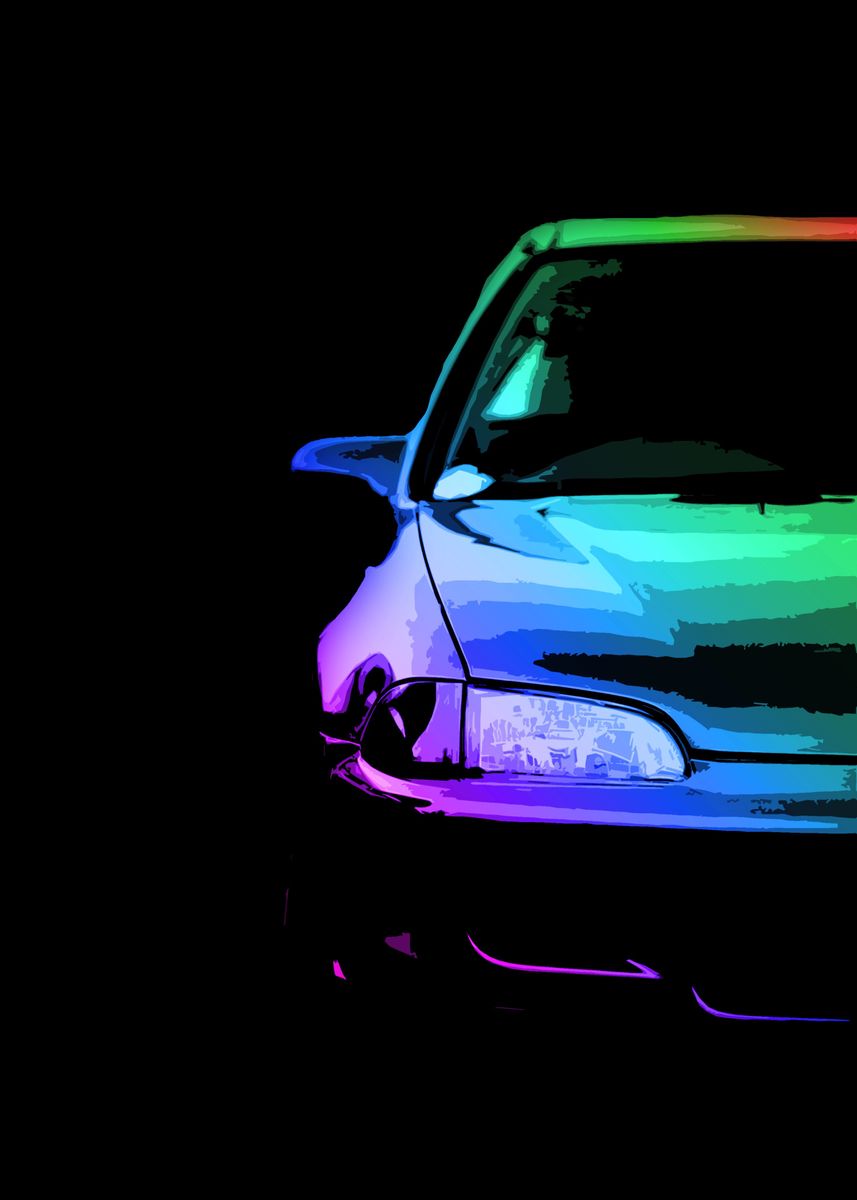 'JAPANESE RACING CAR' Poster, picture, metal print, paint by ZHAISHOKU ...