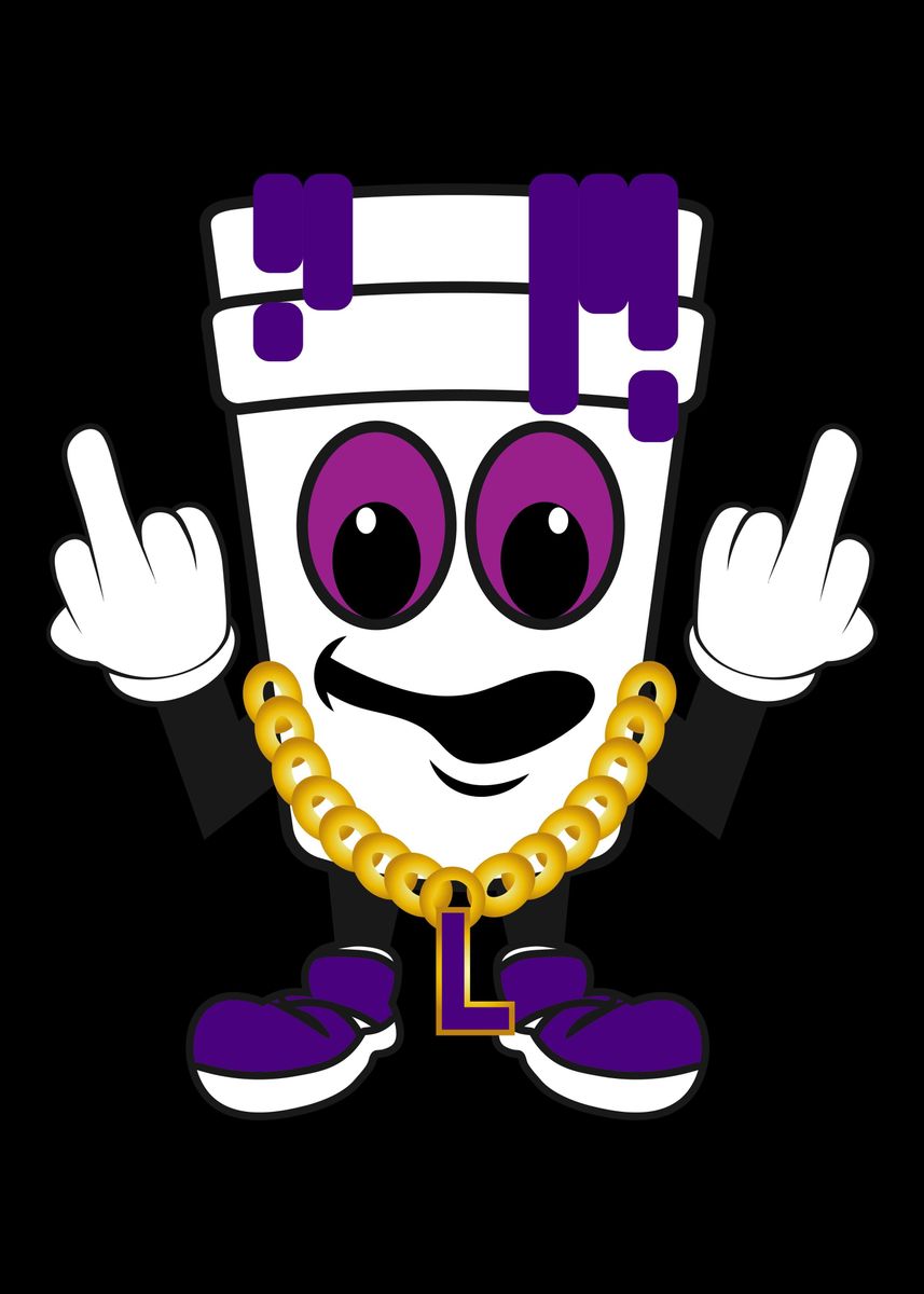 'Purple Drank Codeine Cup' Poster by QQnicorn | Displate