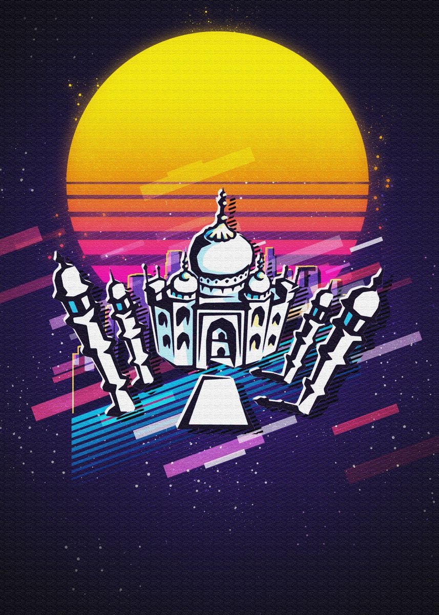 'Taj Mahal' Poster, picture, metal print, paint by savage | Displate