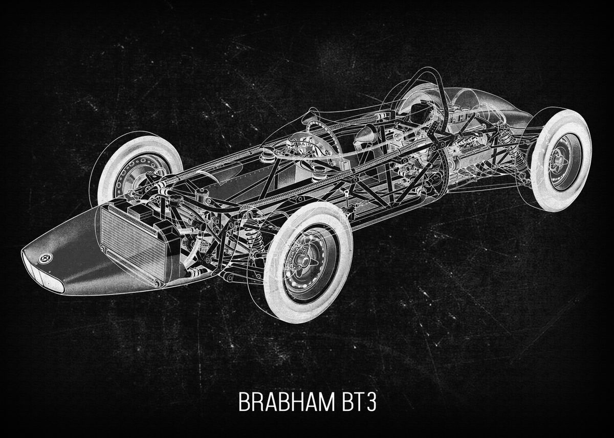 'Brabham BT3' Poster by JAT DESIGNS | Displate