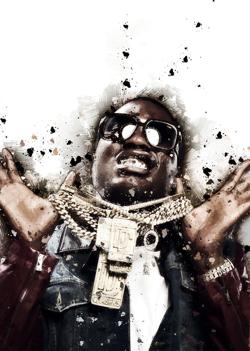 'Meek Mill' Poster, picture, metal print, paint by DTW GROUP | Displate