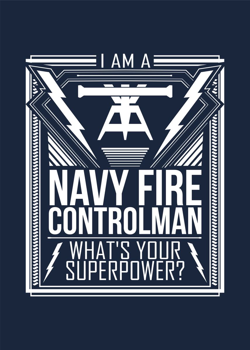 'Navy Fire Controlman' Poster, picture, metal print, paint by Arini ...