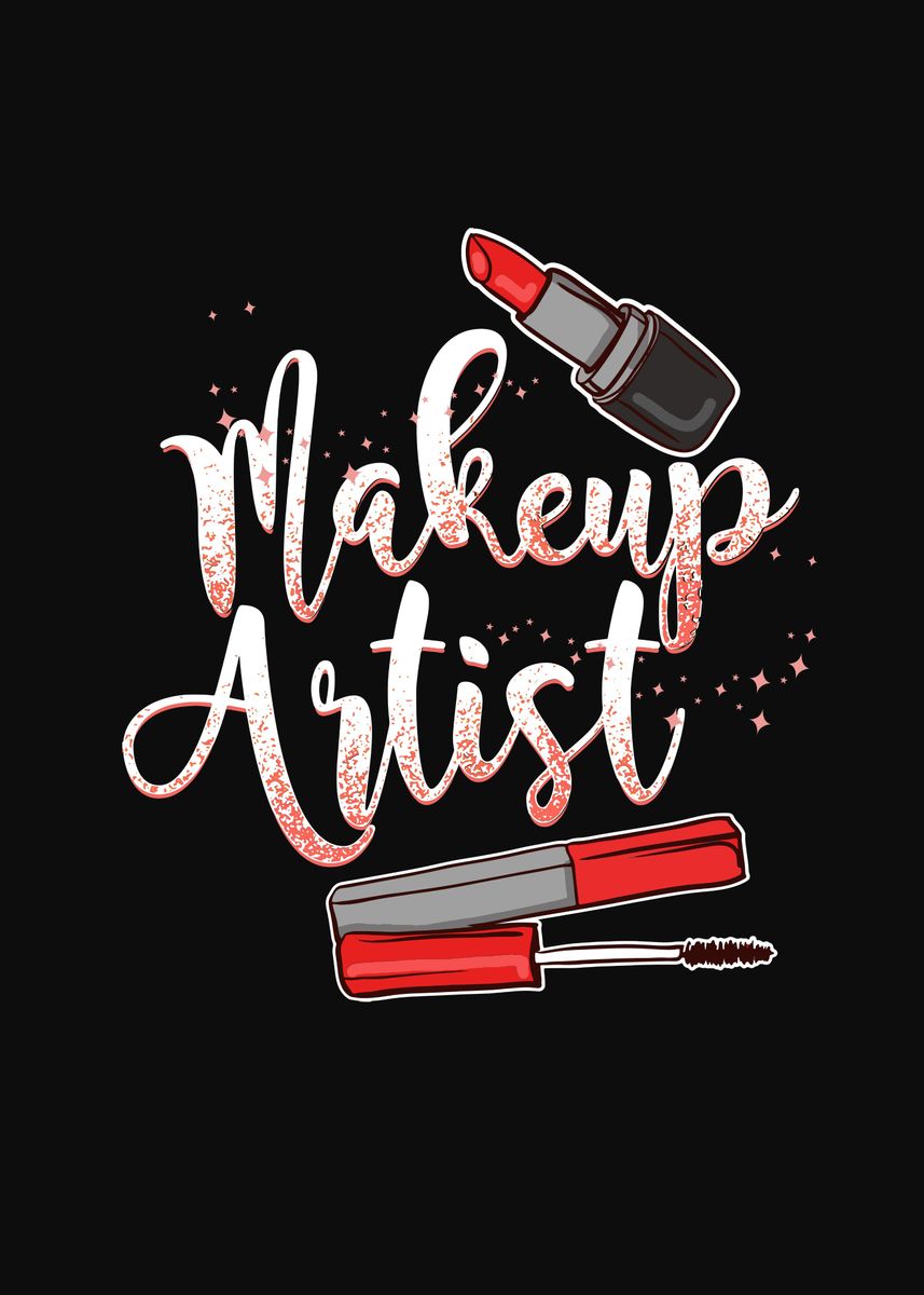 'Makeup Artist' Poster, picture, metal print, paint by Andrea Guenther ...