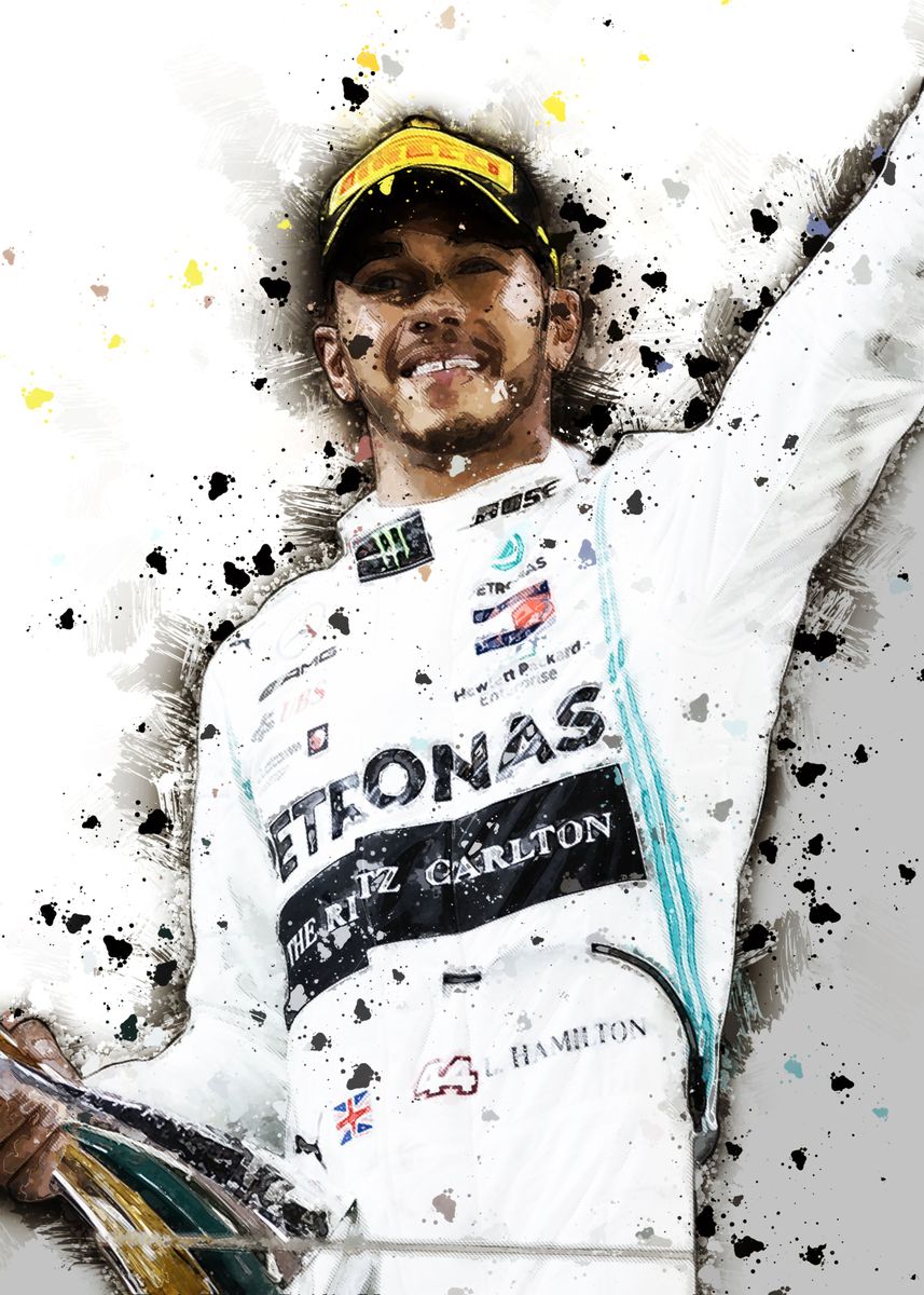 'Lewis Hamilton' Poster by PADA GROUP | Displate
