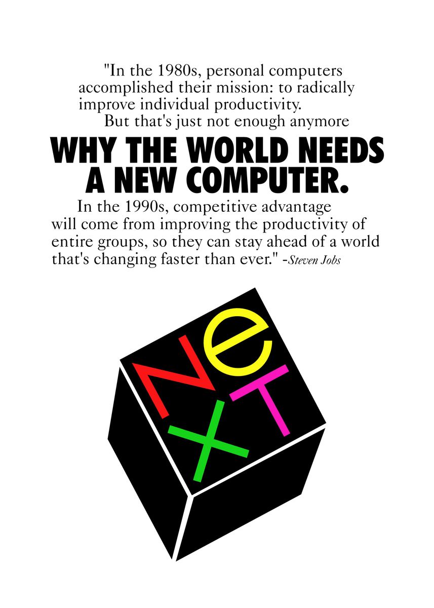 'NeXT Computers' Poster, picture, metal print, paint by Eleventy8 ...