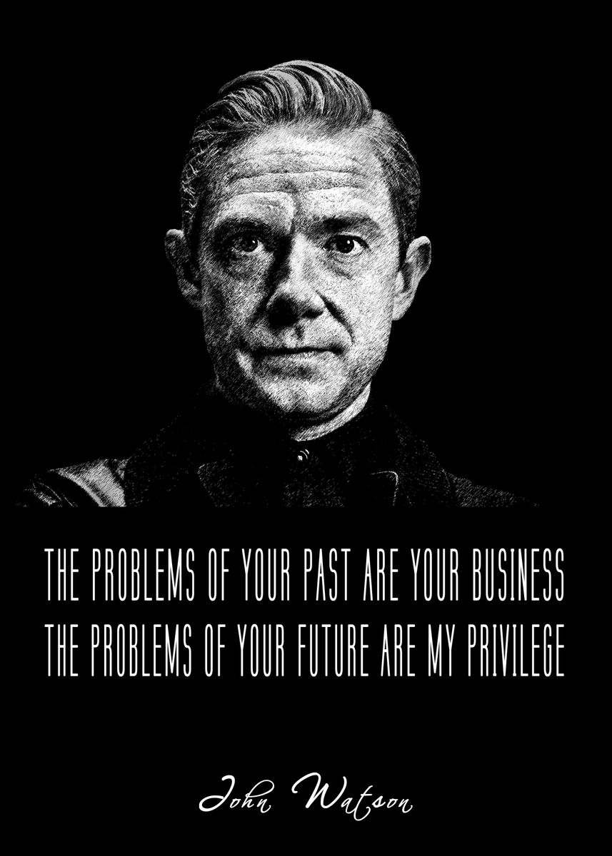 'Dr Watson' Poster, picture, metal print, paint by DesignerMind | Displate
