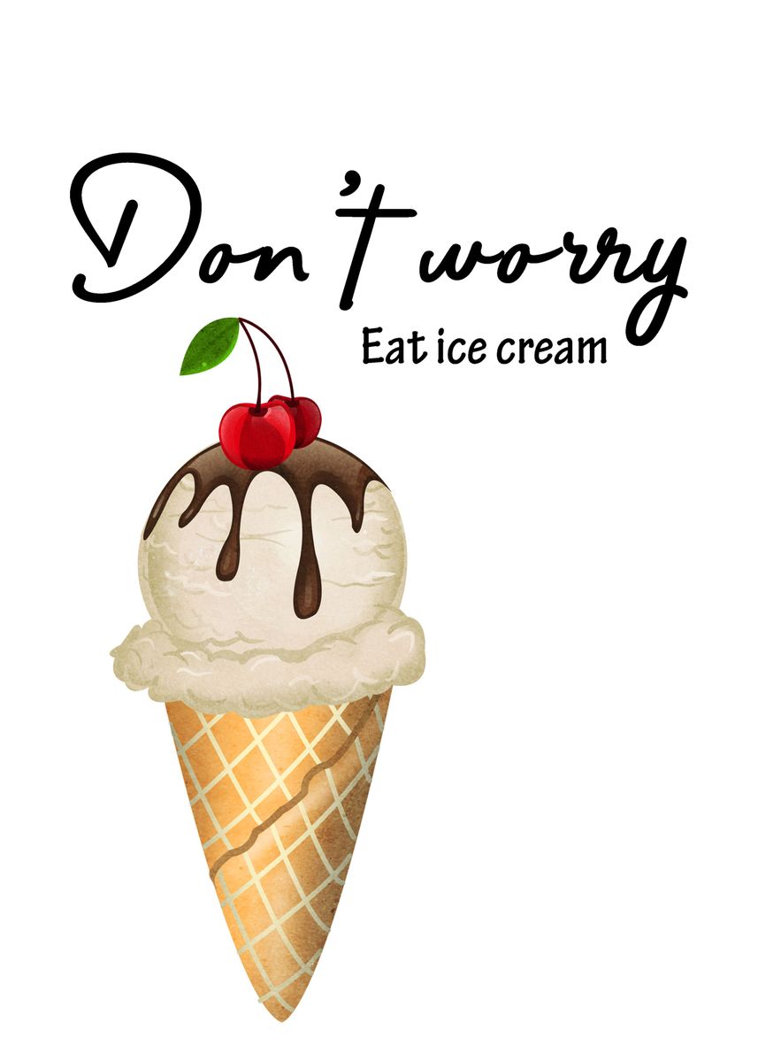 'Do not worry' Poster, picture, metal print, paint by Juliana RW | Displate