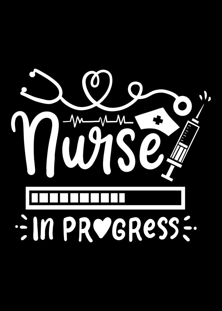 'Nurse Nursing Graduation' Poster, picture, metal print, paint by ...