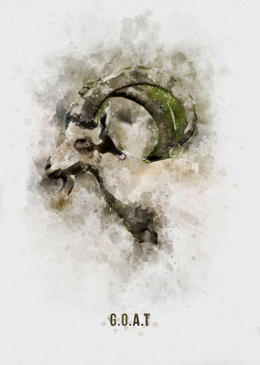 'Goat' Poster, picture, metal print, paint by haidaralf | Displate