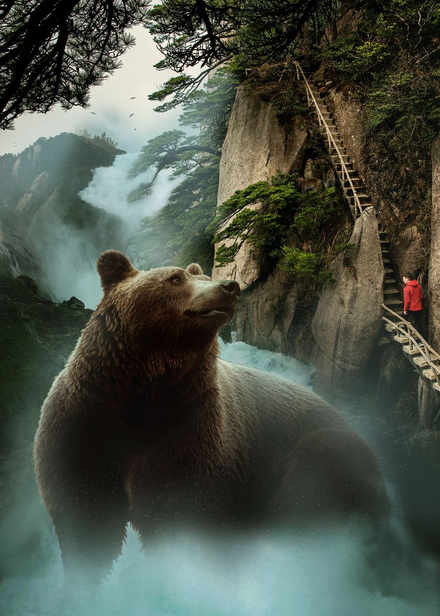 'Inside the Deep Forest ' Poster, picture, metal print, paint by ...