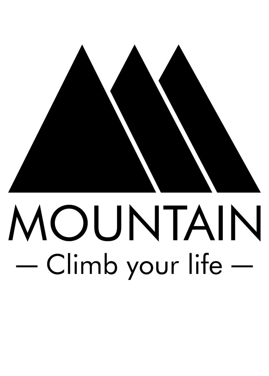 'Mountain climb life' Poster by bananadesign | Displate