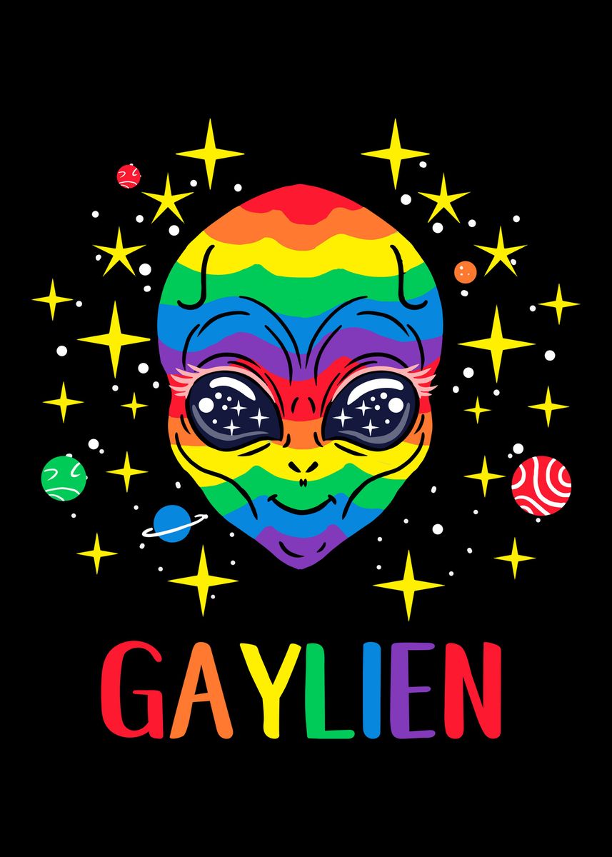 'Gaylien' Poster by queerappear | Displate
