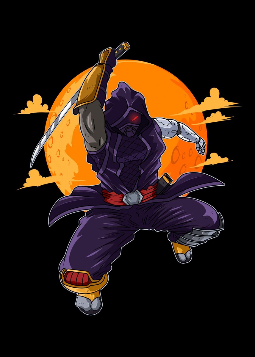 'Ninja Gamer' Poster, picture, metal print, paint by CrazySquirrel ...