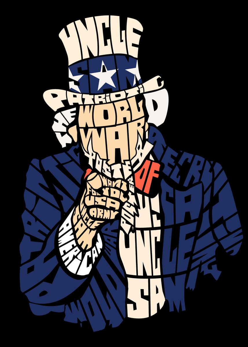 'Uncle Sam' Poster, picture, metal print, paint by Geschenkelaune ...