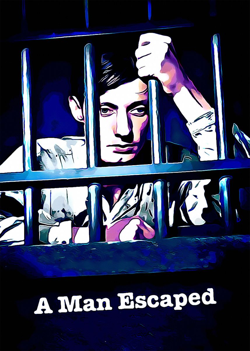 'A Man Escaped' Poster, picture, metal print, paint by Kaye Luca | Displate