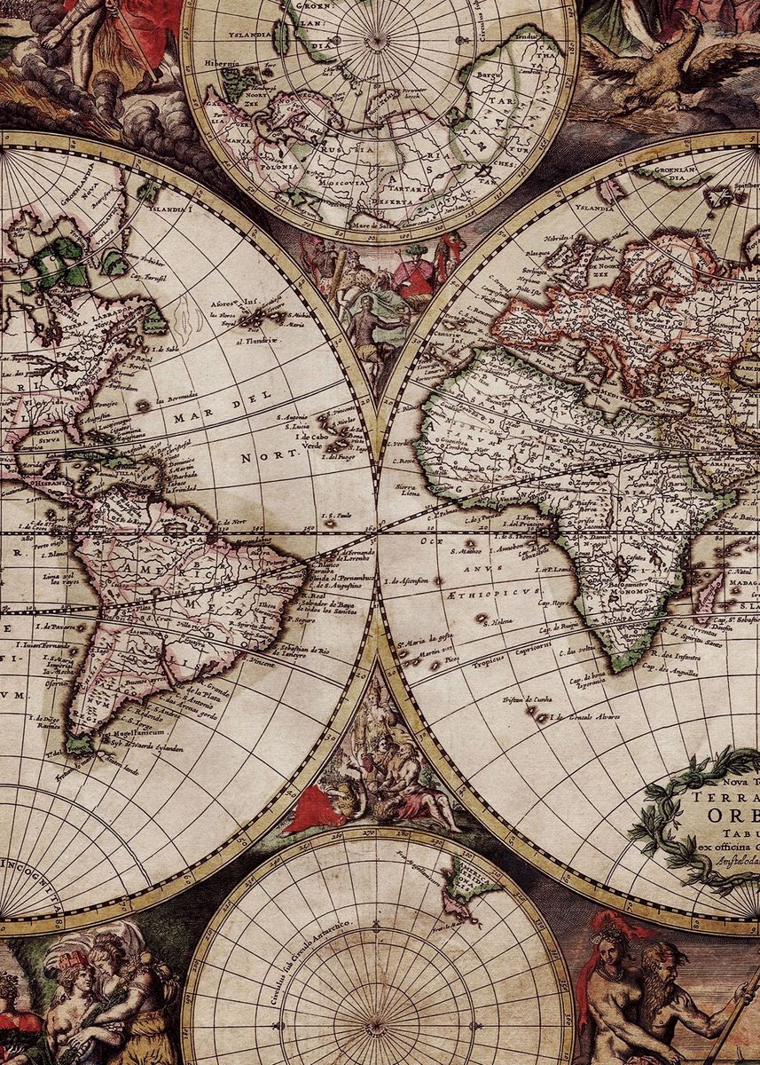 'Old Map' Poster by Dmitry Belov | Displate