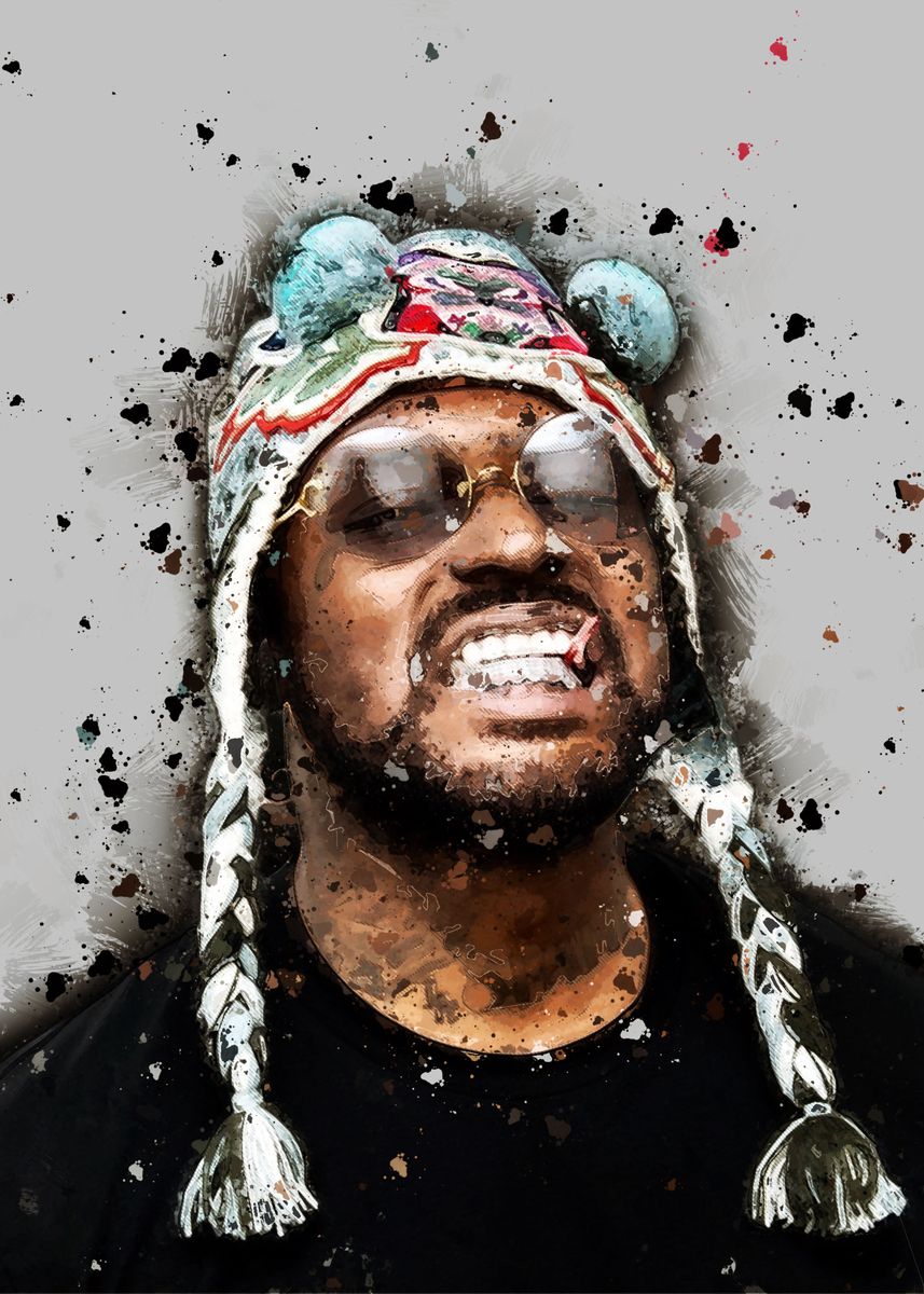 'Schoolboy Q' Poster, picture, metal print, paint by DTW GROUP | Displate