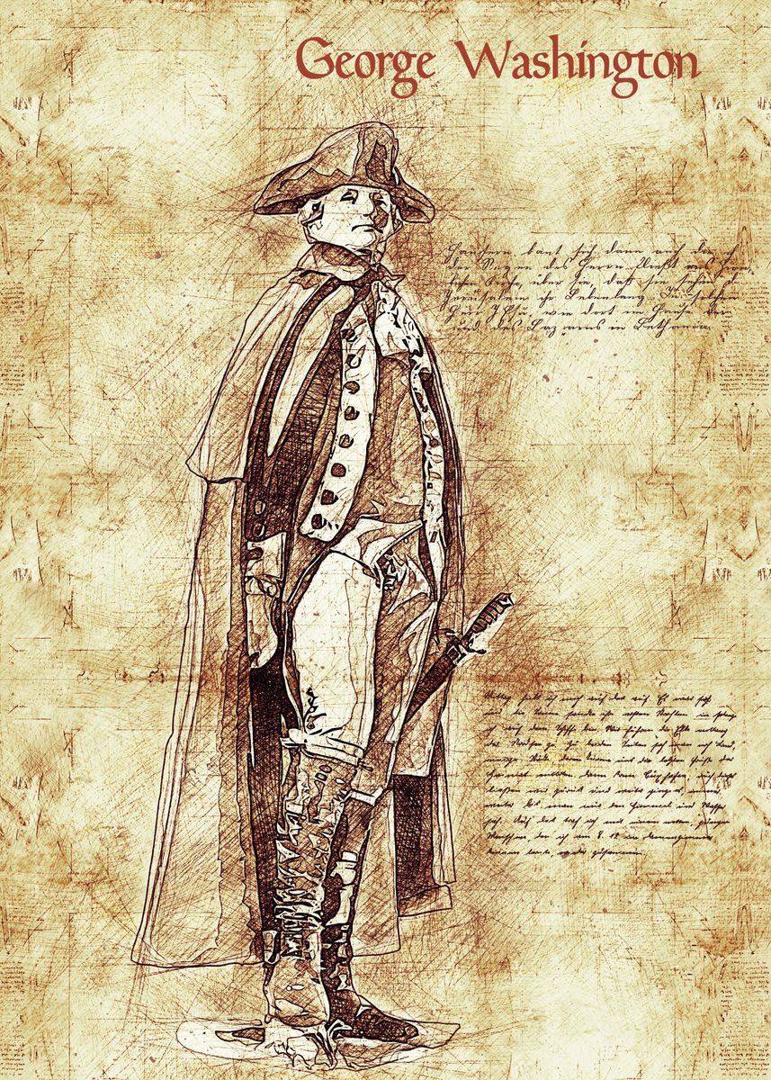 'George Washington' Poster by Printed Artings | Displate