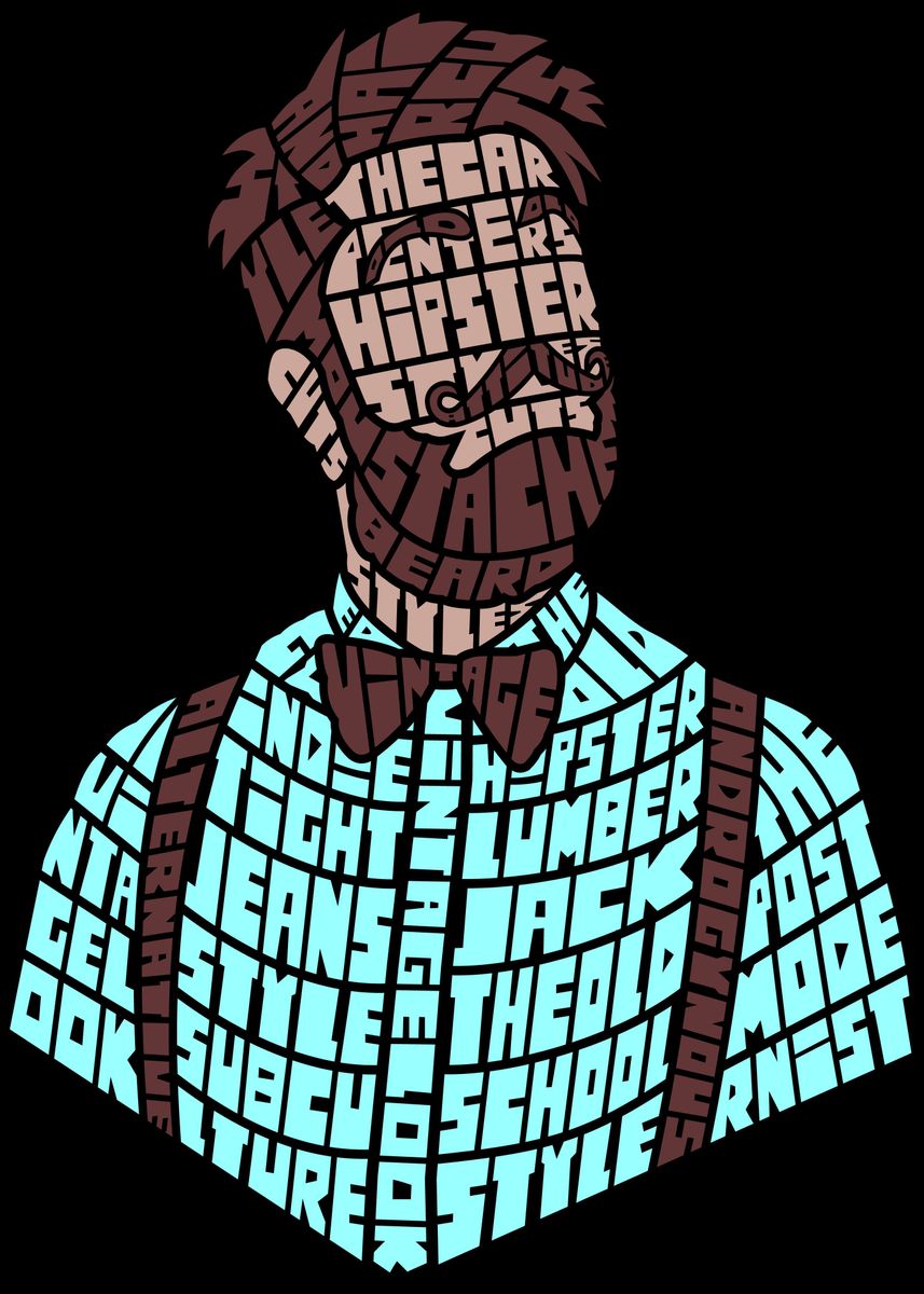 'Hipster' Poster by Geschenkelaune | Displate