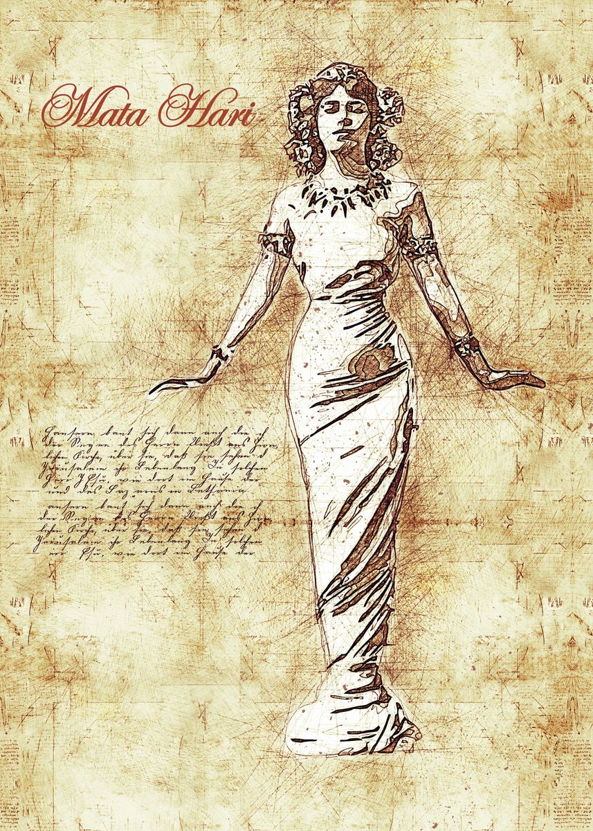 'Mata Hari' Poster by Printed Artings | Displate